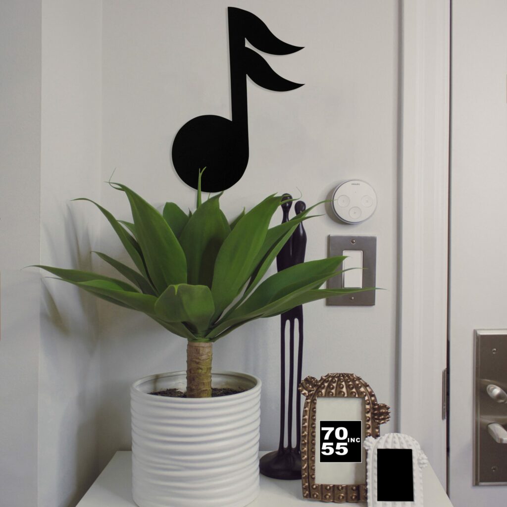 Musical Symbol Metal Decor by Meyerdirk Art at OnlineArtFestival.com