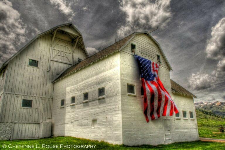 4th of July Barn by Cheyenne L Rouse Photography - Online Art Festival